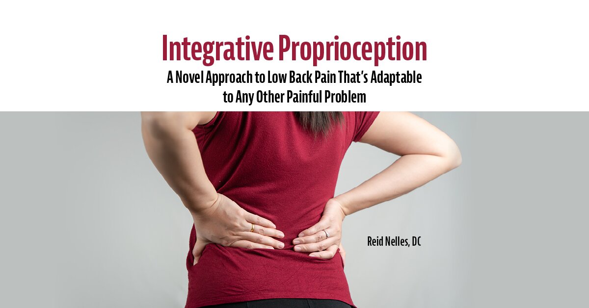 Integrative Proprioception: A Novel Approach to Low Back Pain that’s ...