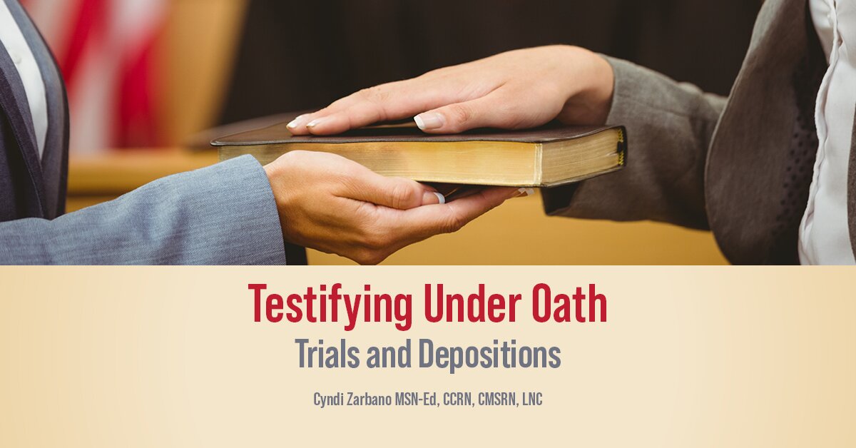 Testifying Under Oath - Trials and Depositions